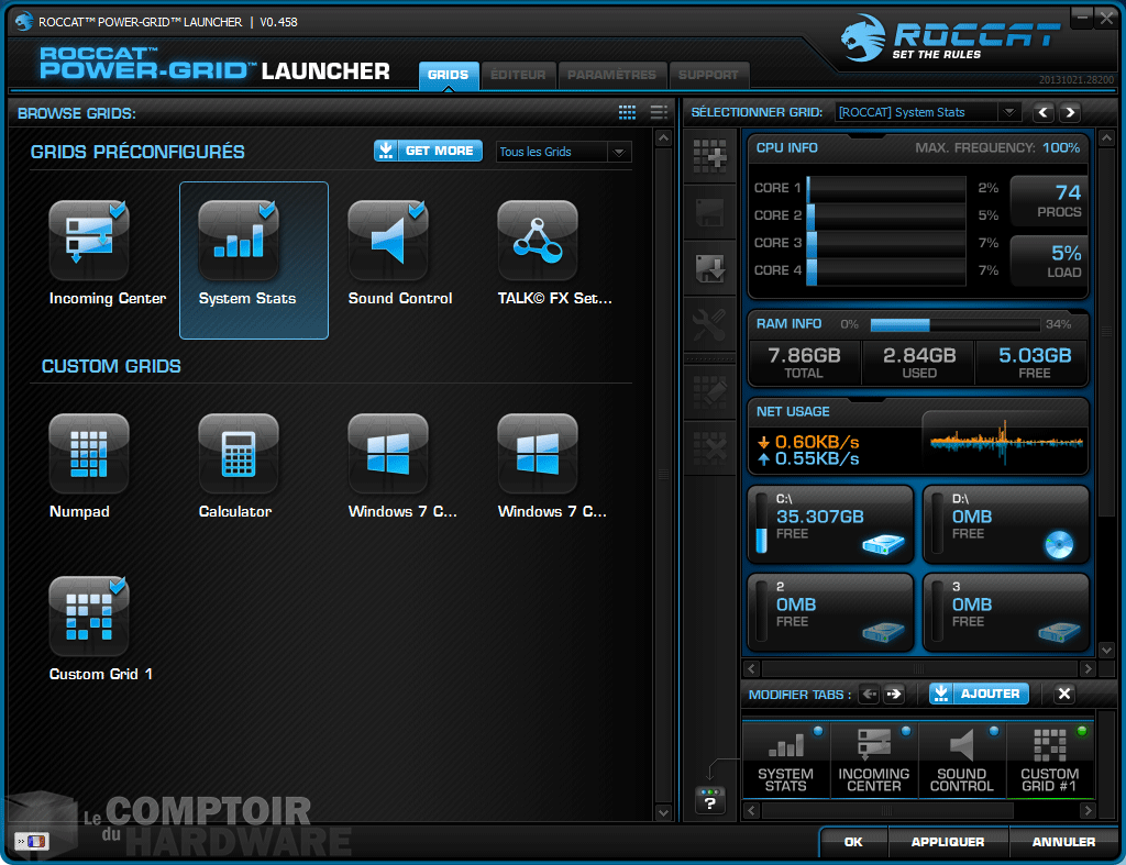 Roccat Power Grid • petit tour du propriétaire - Le comptoir du hardware